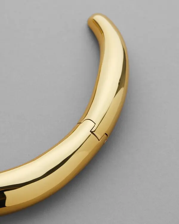 Alexis Bittar Metal Hinged Collar Necklace - Gold