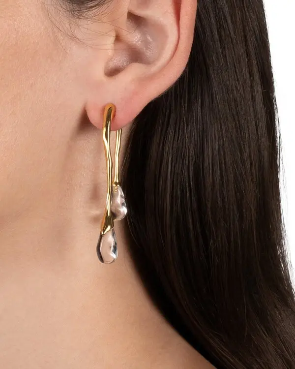Alexis Bittar Lucite Front Back Double Drop Earring