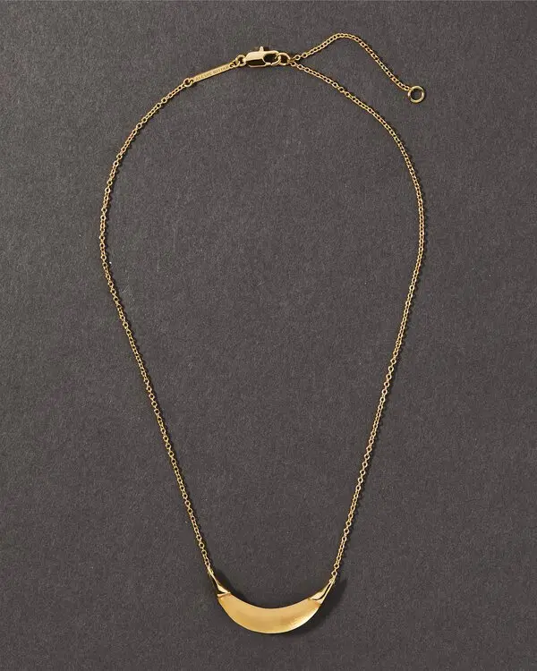Alexis Bittar Capped Crescent Necklace