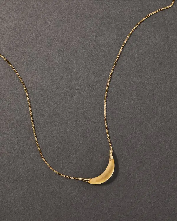Alexis Bittar Capped Crescent Necklace