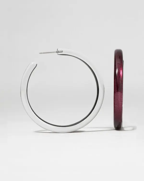Alexis Bittar Lucite Hoop Earrings