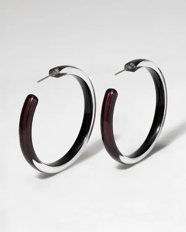 Alexis Bittar Lucite Hoop Earrings