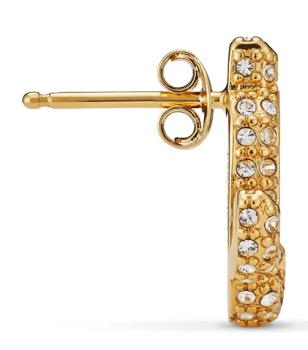 JIMMY CHOO Crystal-embellished Jc Stud Earrings