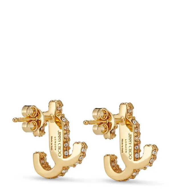 JIMMY CHOO Crystal-embellished Jc Stud Earrings