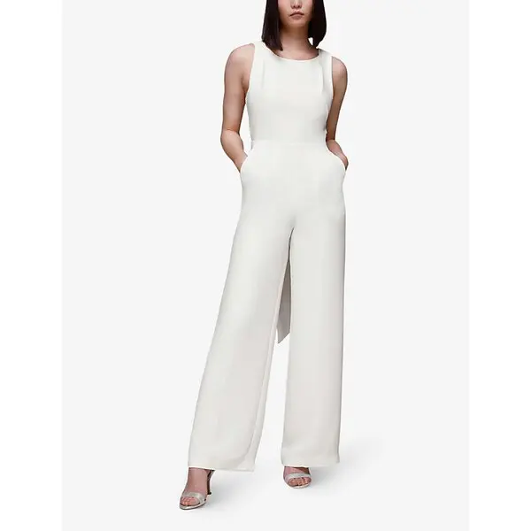 Whistles Thelma Wide-leg Woven Jumpsuit