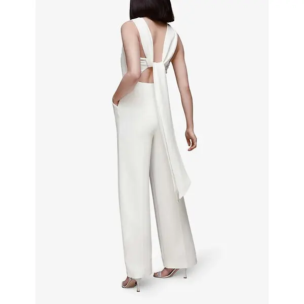 Whistles Thelma Wide-leg Woven Jumpsuit
