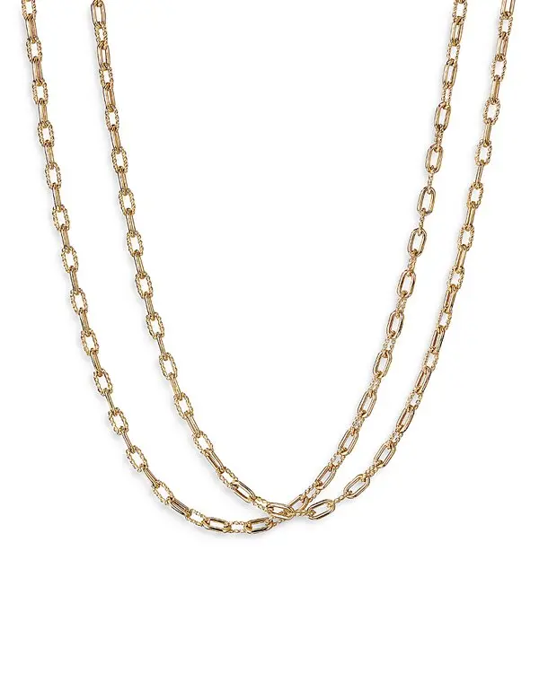 David Yurman Dy Madison Chain Necklace In 18k Yellow - Gold