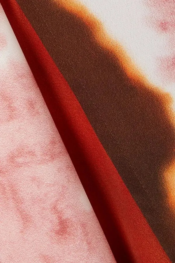 Altuzarra Kalliope Tie-dyed Satin Midi Skirt