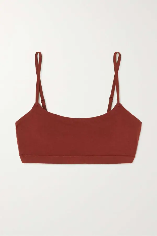 SKIMS Scoop Stretch-cotton Jersey Bralette