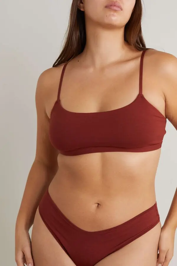 SKIMS Scoop Stretch-cotton Jersey Bralette
