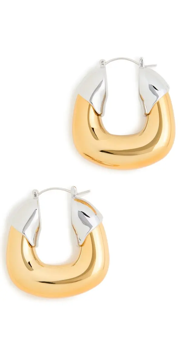 LIZZIE FORTUNATO Mixed Metal Hoop Earrings - Multi
