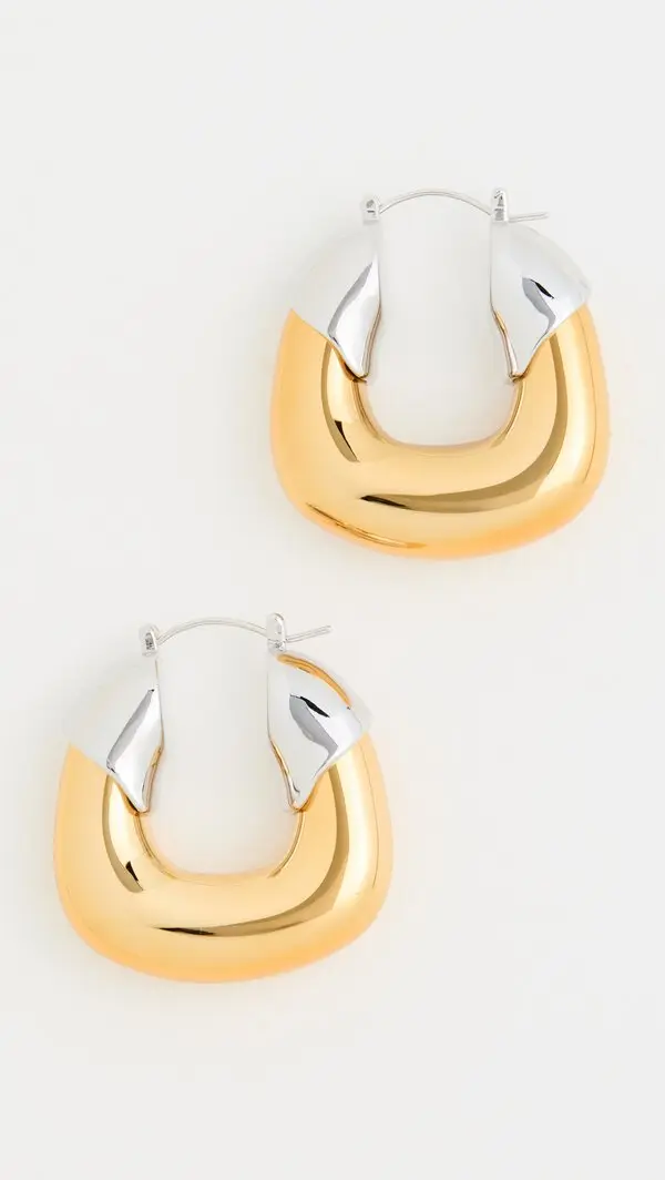 LIZZIE FORTUNATO Mixed Metal Hoop Earrings - Multi