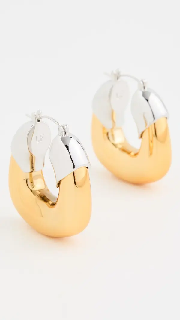 LIZZIE FORTUNATO Mixed Metal Hoop Earrings - Multi