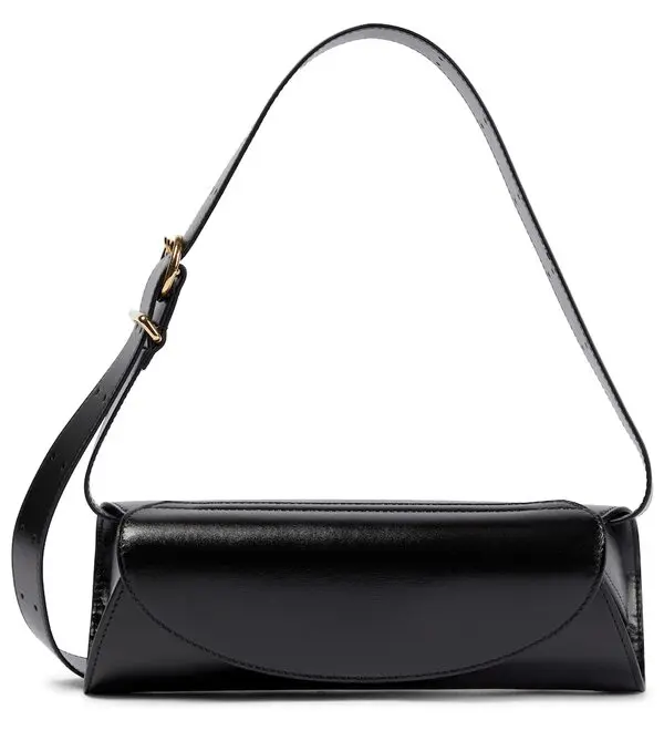 JIL SANDER Cannolo Leather Shoulder Bag