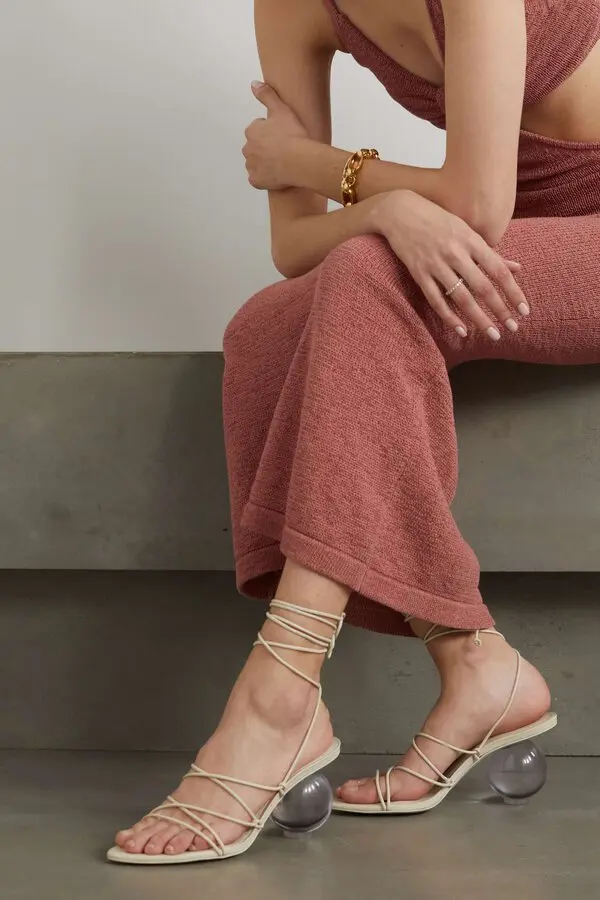 Cult Gaia Su Leather Sandals