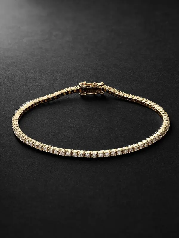 KOLOURS JEWELRY Spectra 14-karat And Diamond Tennis Bracelet - Gold