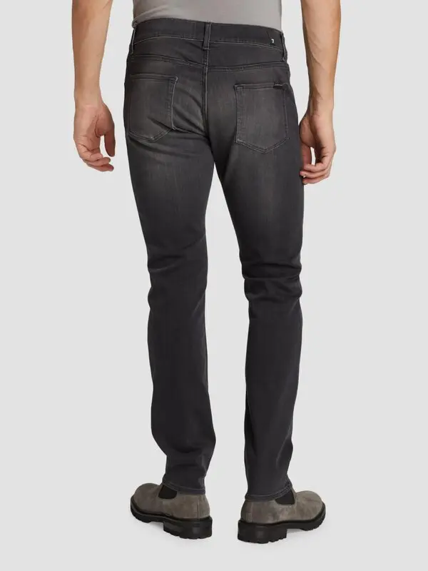 7 For All Mankind Slimmy Cotton-blend Tapered Jeans