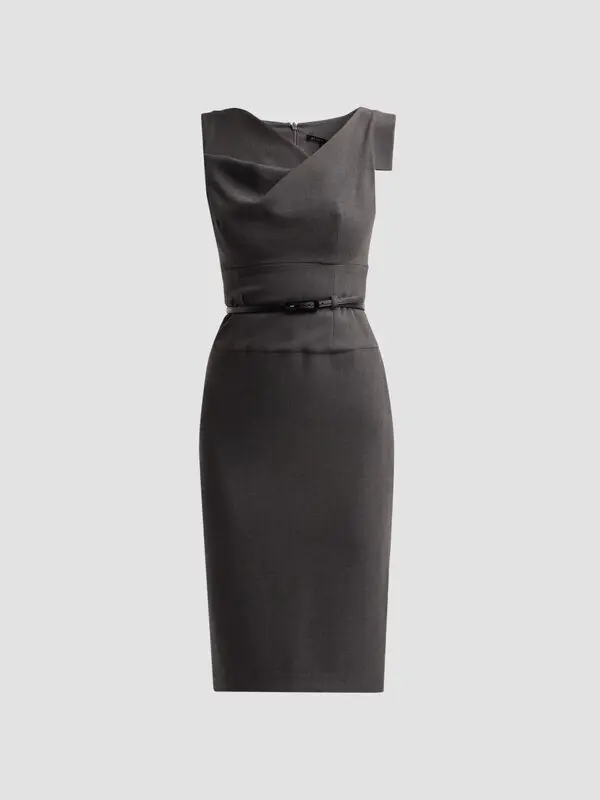 Black Halo Jackie O Sheath Dress - Charcoal