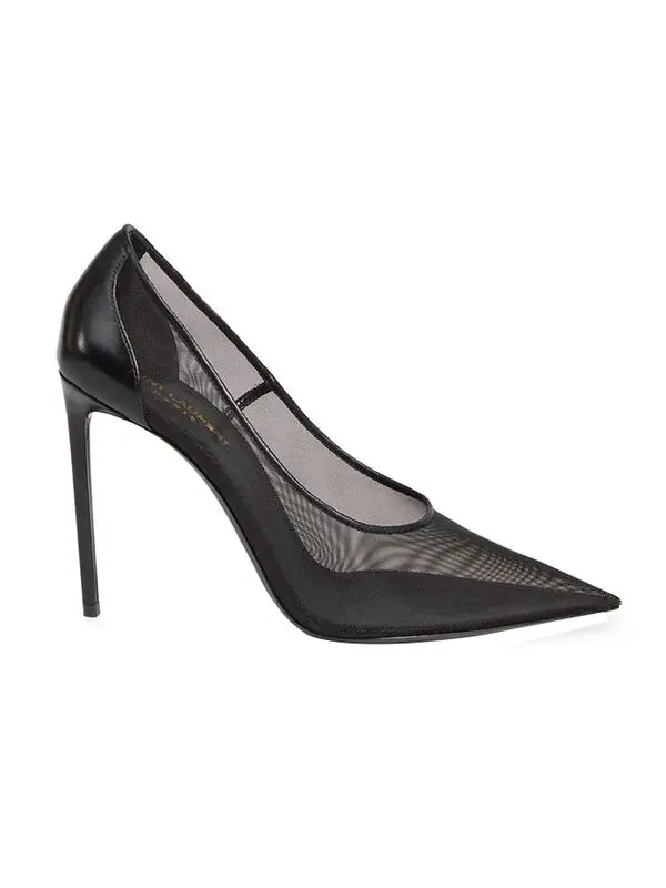Saint Laurent Sihana Mesh Stiletto Pumps