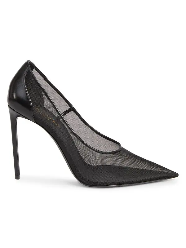 Saint Laurent Sihana Mesh Stiletto Pumps