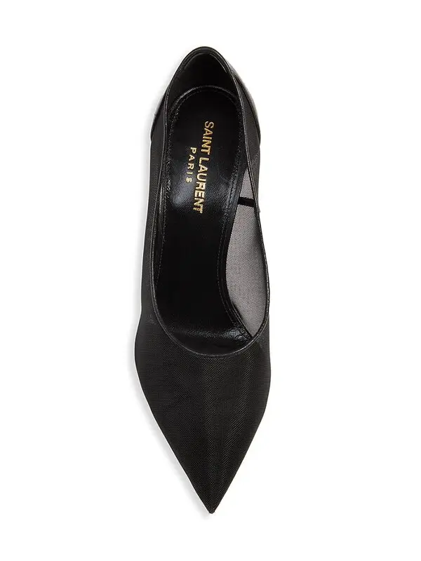Saint Laurent Sihana Mesh Stiletto Pumps