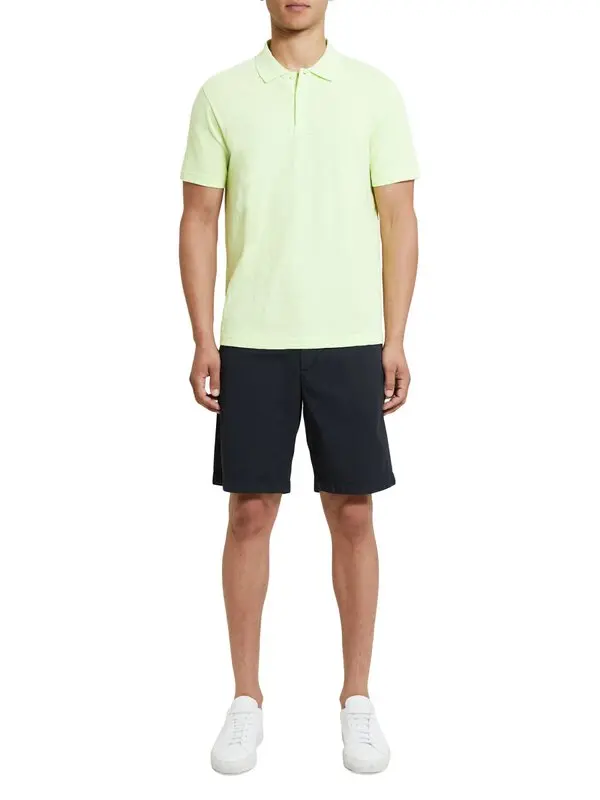 Theory Bron Cotton Polo Shirt - Black