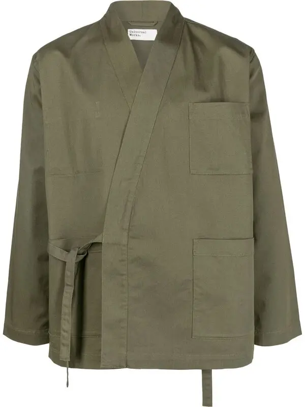 Universal Works Patch-pocket Worker Jacket - Green