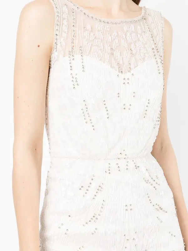 Jenny Packham Crystal-embellished Embroidered Gown