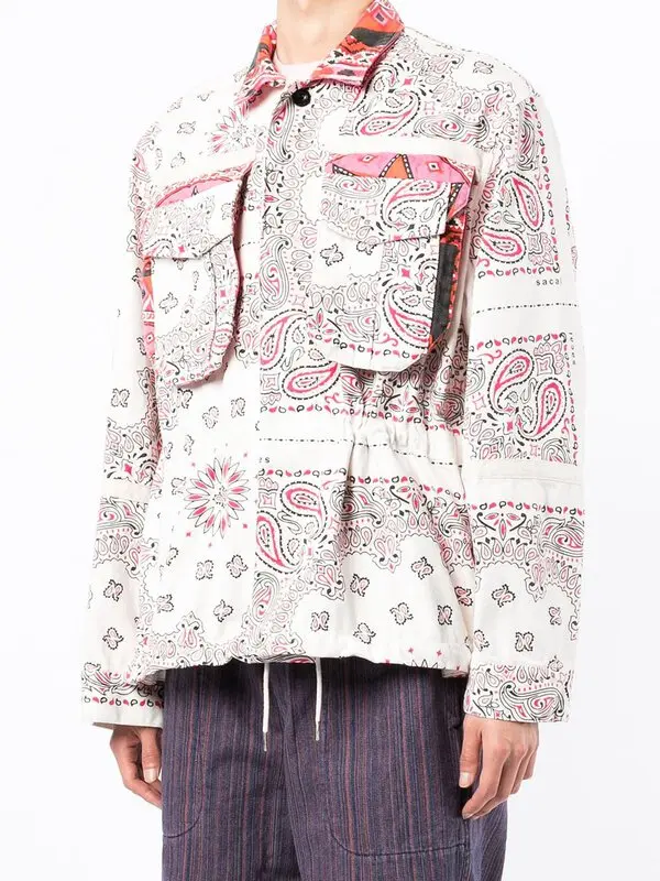 Sacai Paisley-print Shirt Jacket