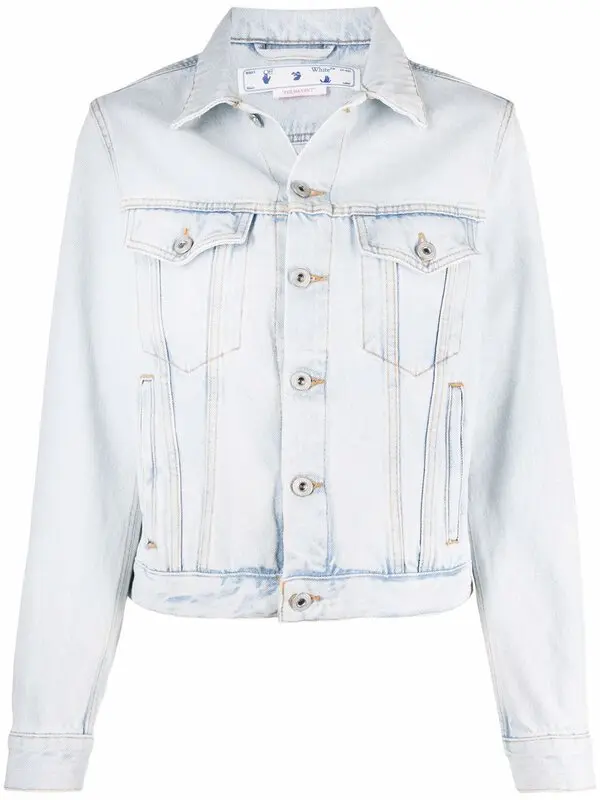 Off-White Denim Trucker Jacket - Blue
