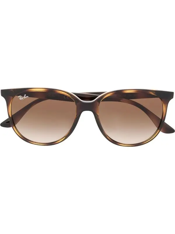 Ray-ban Tortoise Square-frame Sunglasses - Brown