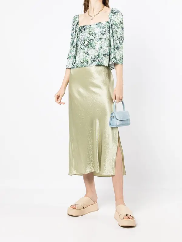 Vince Floral Print Blouse