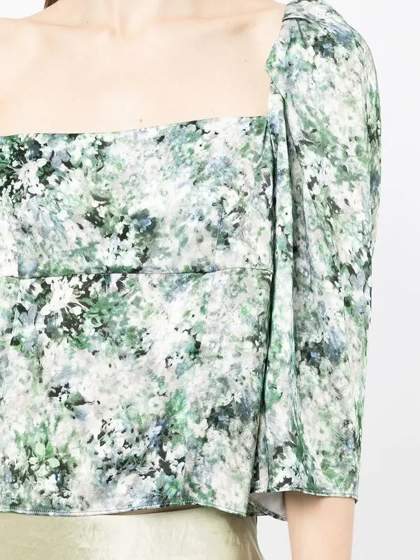 Vince Floral Print Blouse