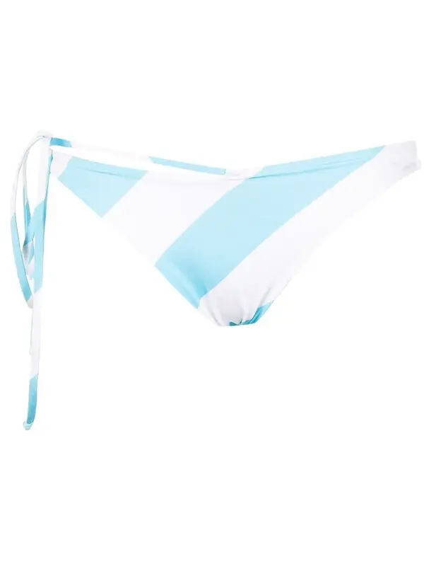 SIAN SWIMWEAR Christina Striped Bikini Bottom - Blue