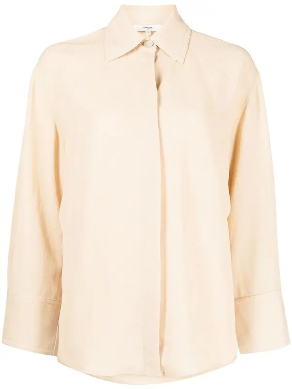 Vince Tie-fastened Long-sleeved Shirt