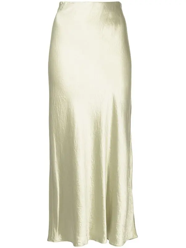 Vince Slit-detail Slip Skirt - Green