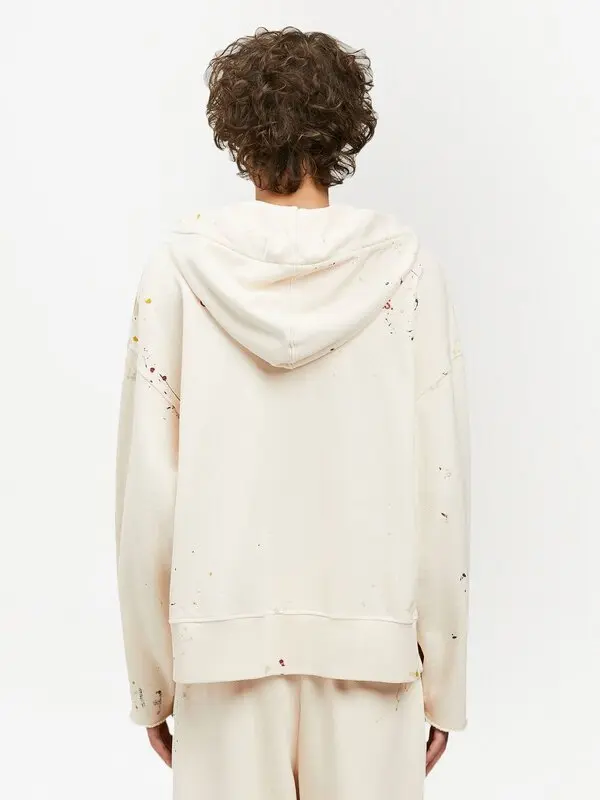 Palm Angels Paint Splatter Print Hoodie