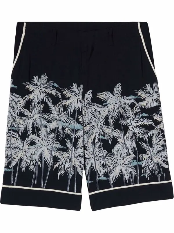 Palm Angels Palms-print Bermuda Shorts