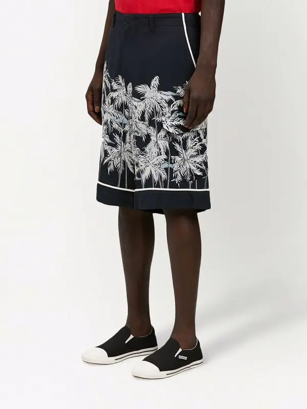 Palm Angels Palms-print Bermuda Shorts