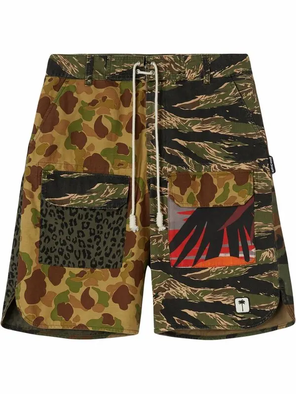 Palm Angels Multi-print Cargo Shorts