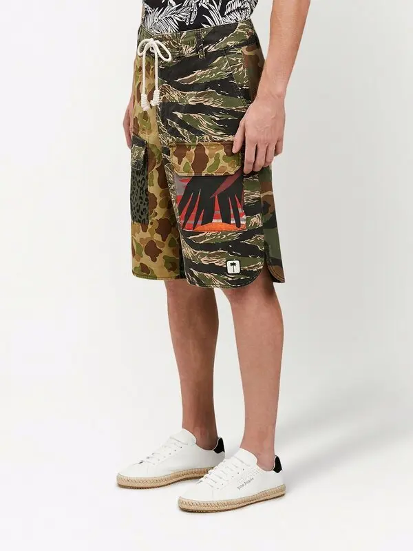 Palm Angels Multi-print Cargo Shorts
