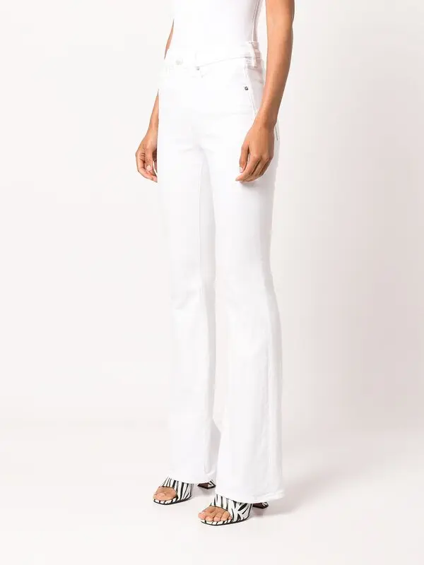 Veronica Beard Beverly Flared Jeans - White