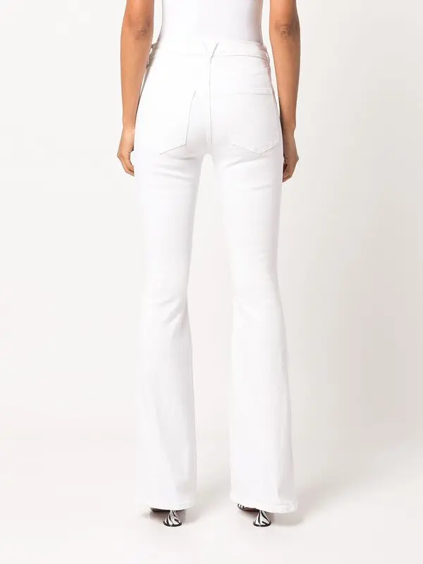 Veronica Beard Beverly Flared Jeans - White