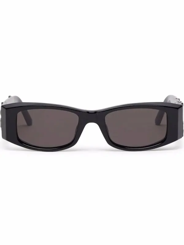 Palm Angels Angel Rectangle-frame Sunglasses - Grey