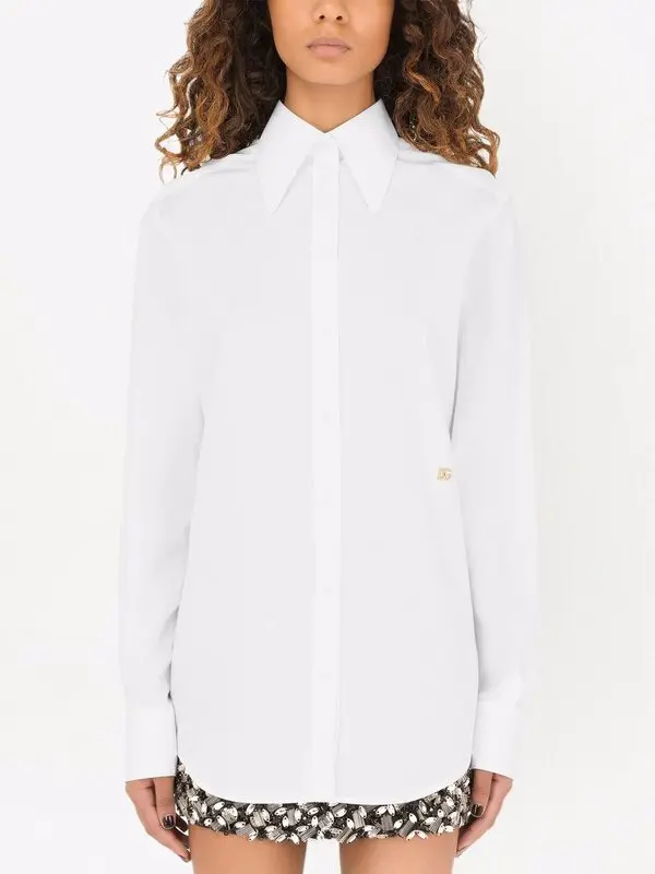 Dolce & Gabbana Dg-logo Poplin Shirt