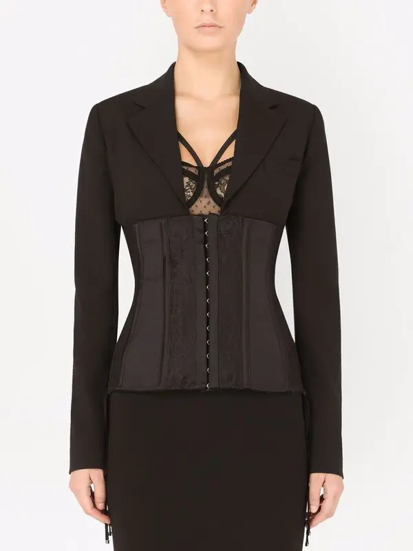 Dolce & Gabbana Lace-up Bustier Jacket