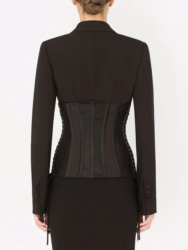 Dolce & Gabbana Lace-up Bustier Jacket