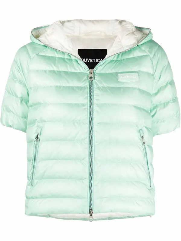 Duvetica Vernia Short-sleeved Puffer Jacket - Green