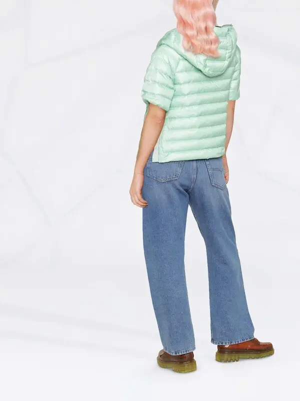 Duvetica Vernia Short-sleeved Puffer Jacket - Green
