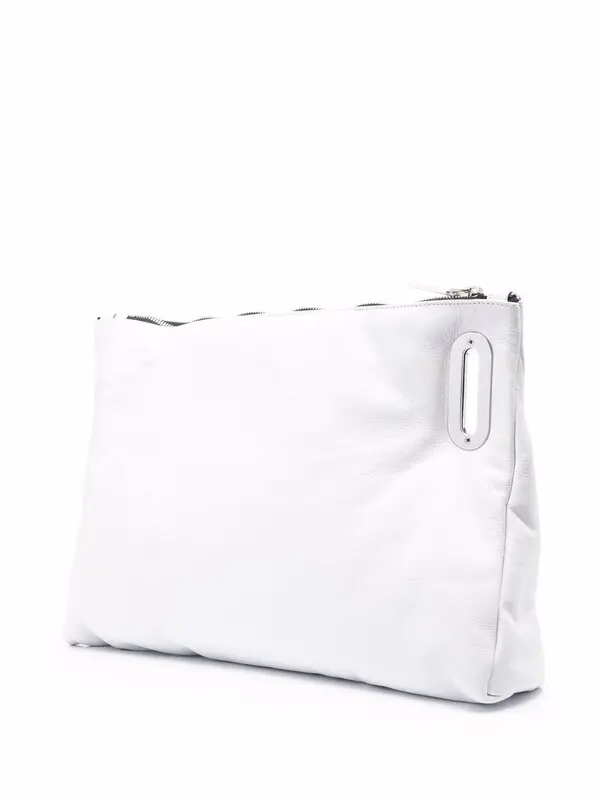 VIC MATIE Katrin Leather Clutch Bag